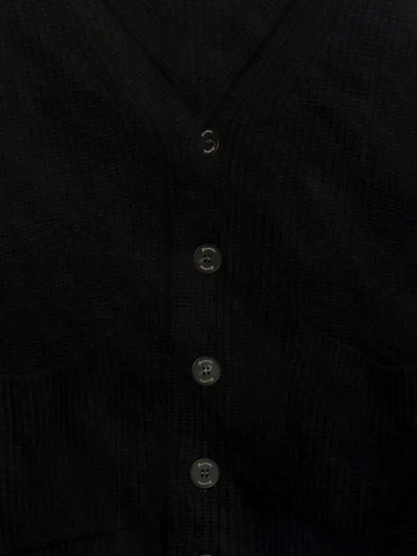 DRUMOHR Shawl-collar Patch-pocket Cardigan - Blue