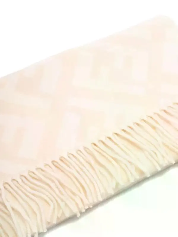Fendi Ff-monogram Fringed Scarf
