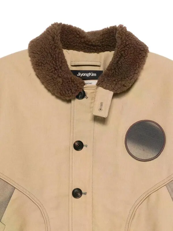 JIYONGKIM Circular-patch Button-fastening Jacket