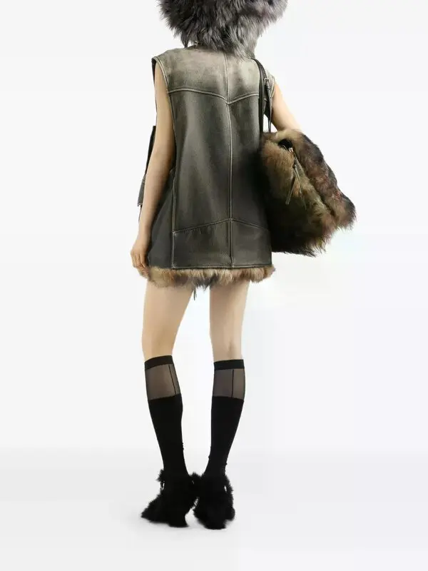 Dolce & Gabbana V-neck Leather Vest