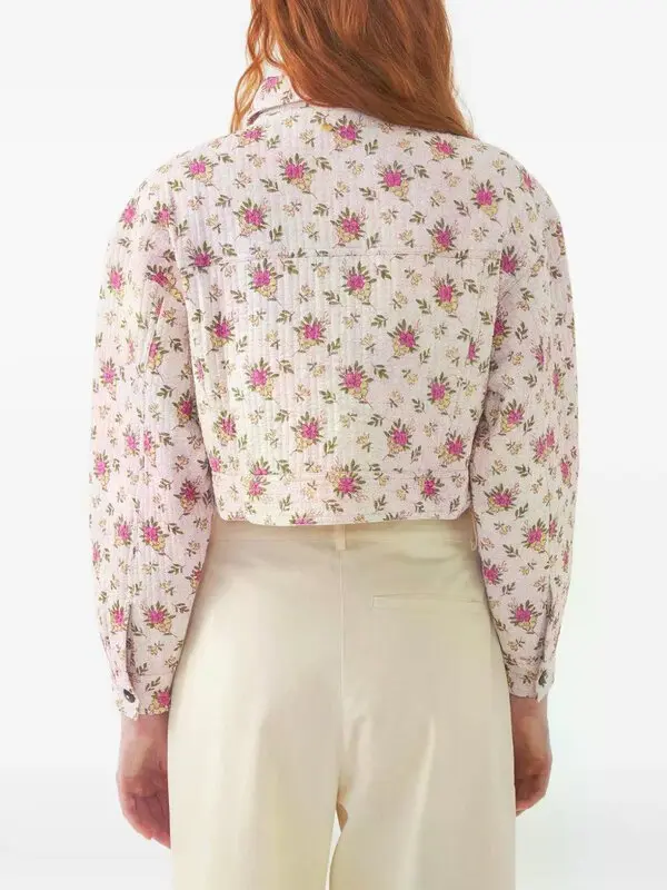 Antik Batik Floral-print Quilted Jacket