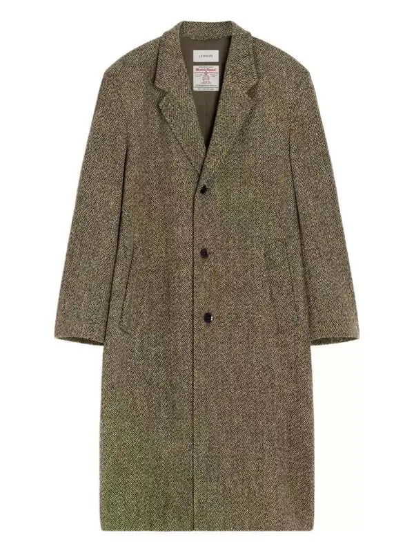 LEMAIRE Chesterfield Herringbone Tweed Coat