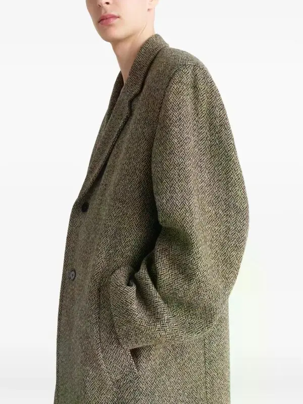 LEMAIRE Chesterfield Herringbone Tweed Coat