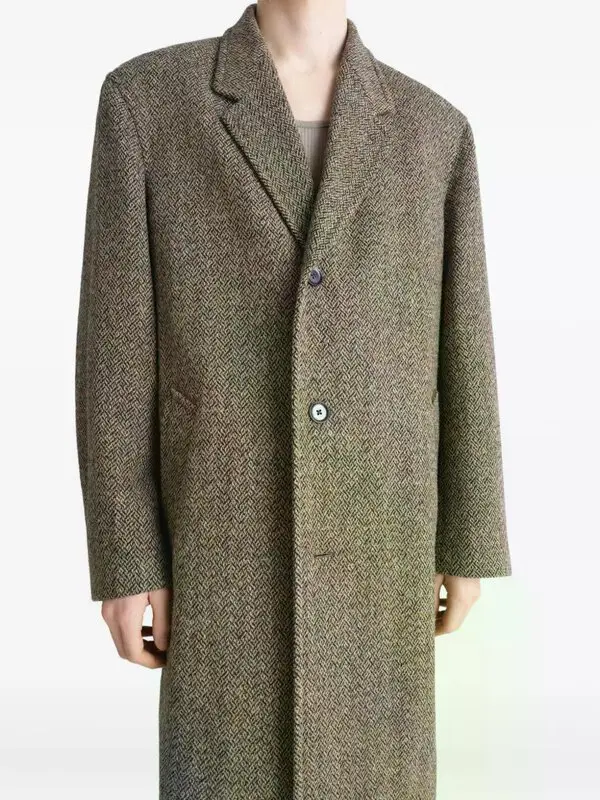 LEMAIRE Chesterfield Herringbone Tweed Coat
