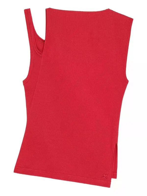 COURREGES Asymmetrical Neck Vest