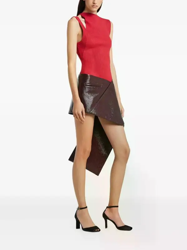 COURREGES Asymmetrical Neck Vest