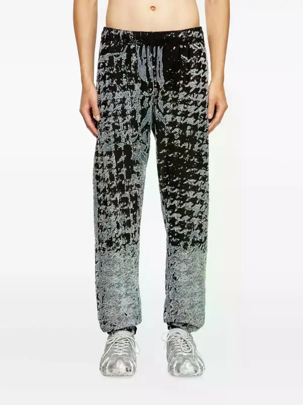 DIESEL® P-labis Devoré-houndstooth Trousers - Blue