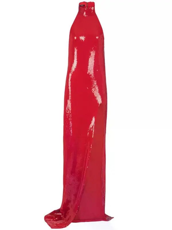 Balmain Sequined Maxi Dress