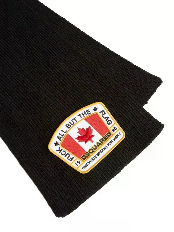 Dsquared2 Canadian Flag Knit Scarf