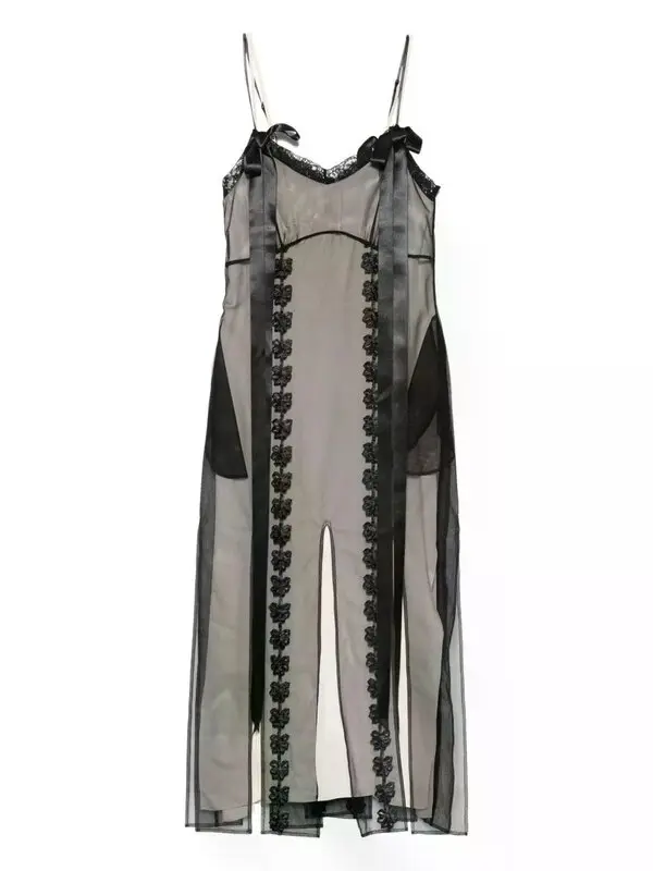 Simone Rocha Multi-split Maxi Dress - Black