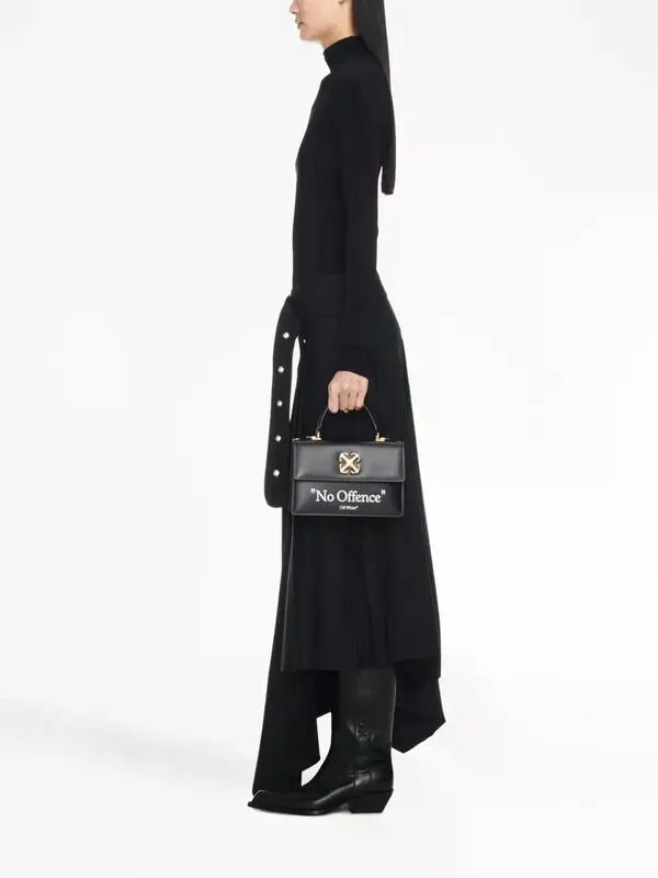 Off-White Jitney 1.4 Leather Tote Bag - Black
