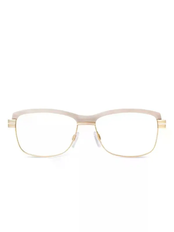 Cazal Rectangle-frame Glasses - Gold