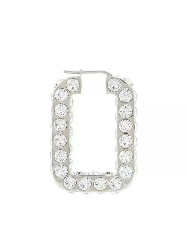 Amina Muaddi Crystal-embellished Hoop Earrings