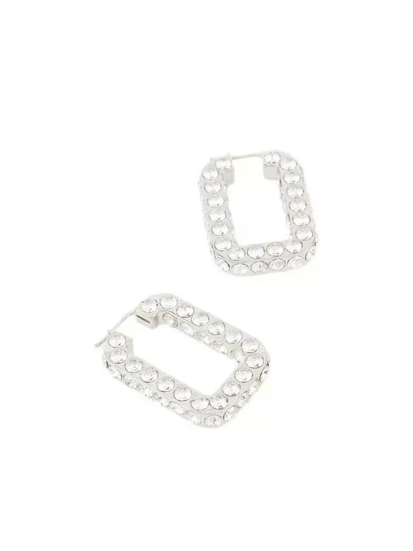 Amina Muaddi Crystal-embellished Hoop Earrings