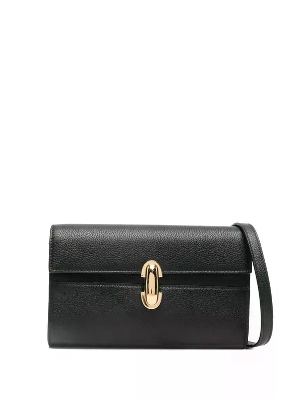 Savette Symmetry Leather Crossbody Bag - Black