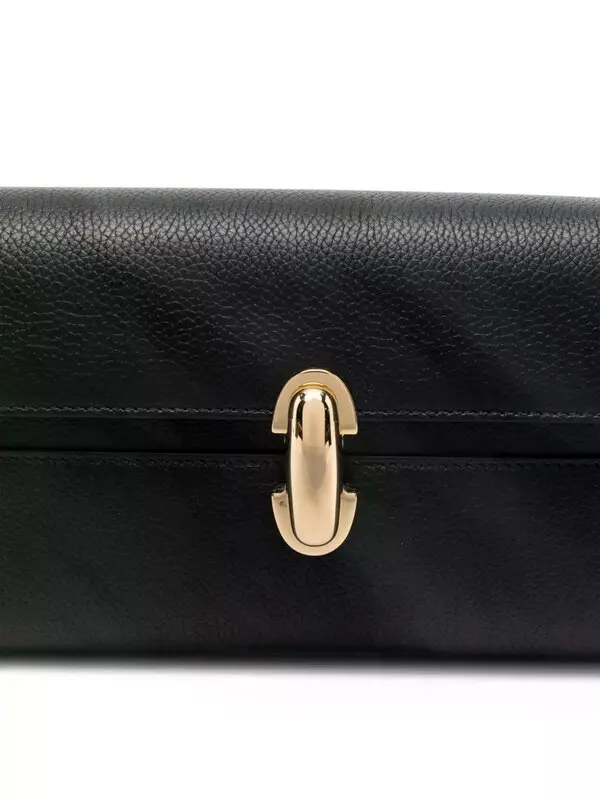Savette Symmetry Leather Crossbody Bag - Black