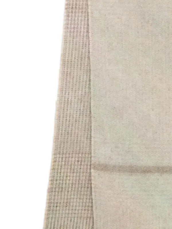 THE BRIDGE Checked Fringed Scarf