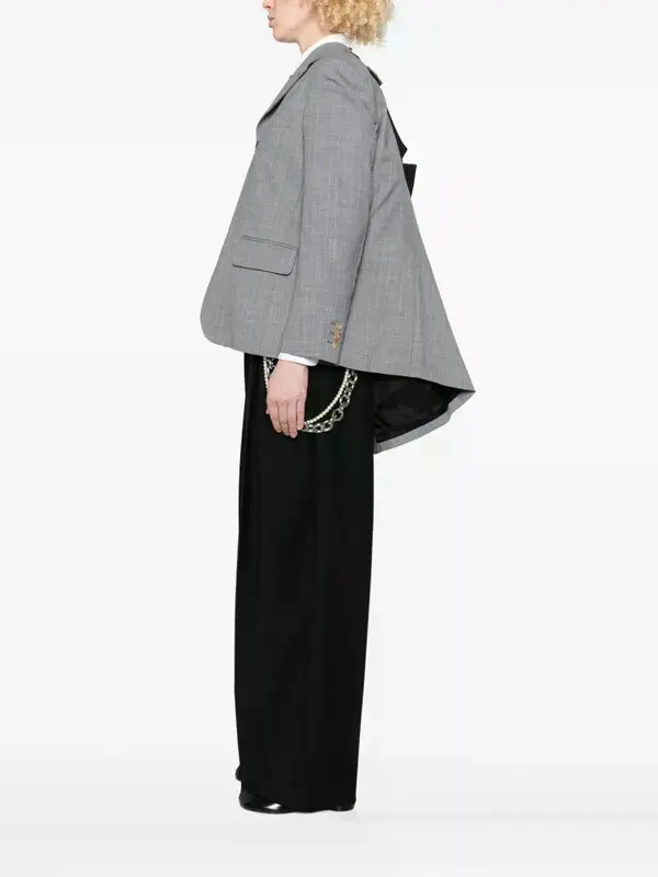 Comme Des Garçons Pinstripe Two-tone Jacket