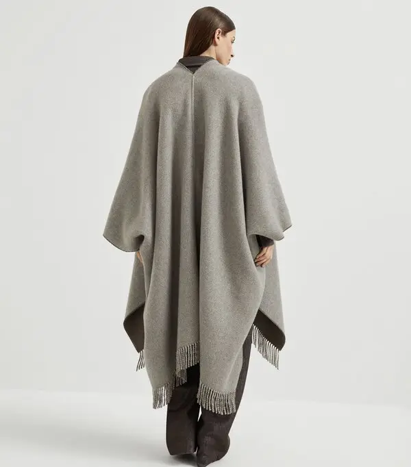 Brunello Cucinelli Cashmere Sparkling Poncho