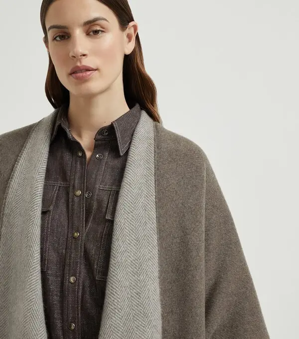 Brunello Cucinelli Cashmere Sparkling Poncho