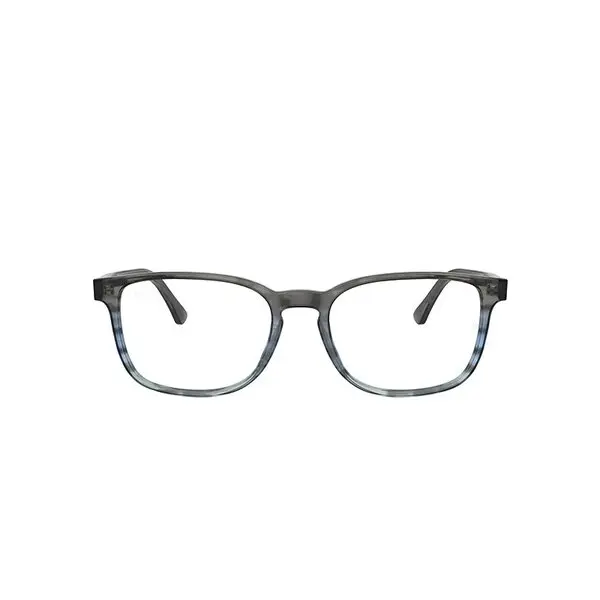 Ray-ban Optics Eyeglasses Frame Clear Lenses - Striped Grey & Blue
