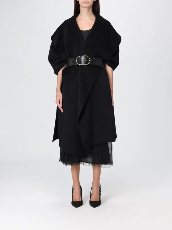 Elisabetta Franchi Mid-length Coat - Black