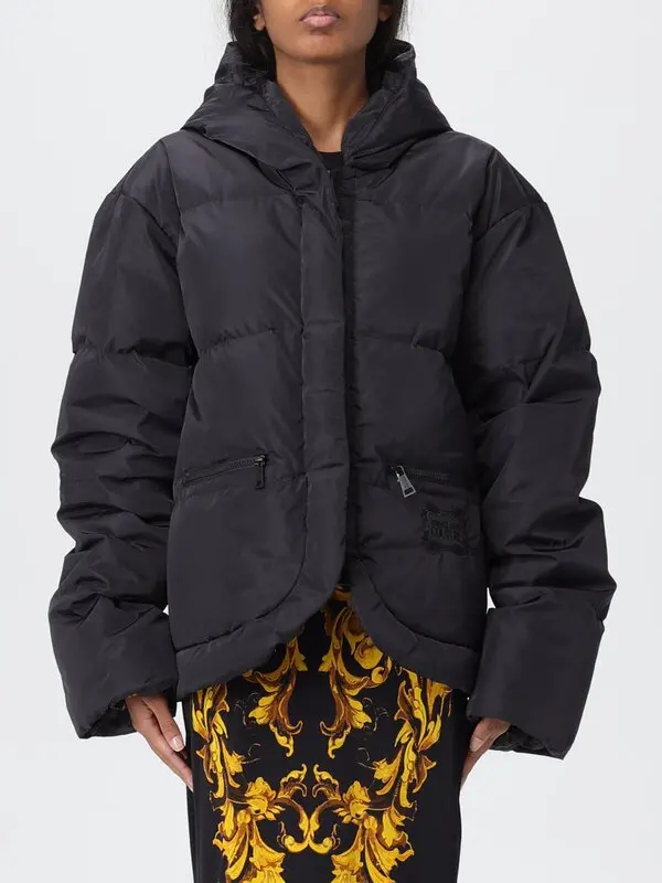 Versace Padded Hooded Jacket - Black