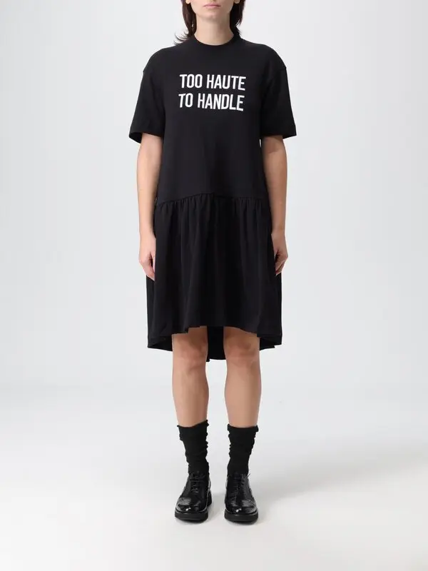 Moschino Dress With Graphic Print - Black