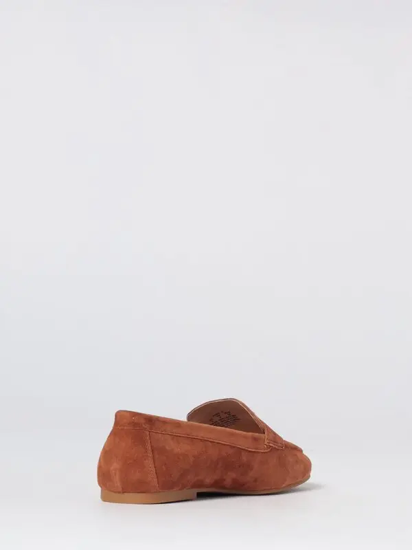 Ralph Lauren Suede Loafers With Gold Tone Detailing - Brown