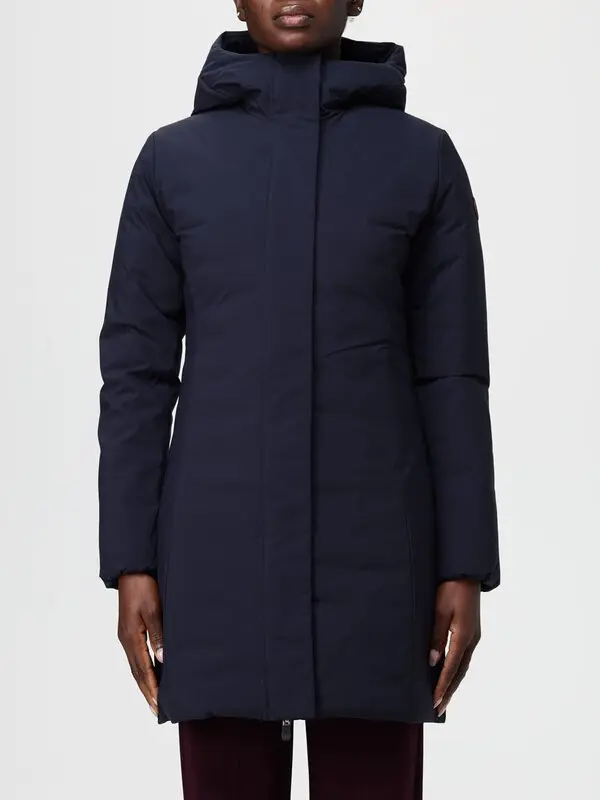 SAVE THE DUCK Quilted Hooded Coat - Blue