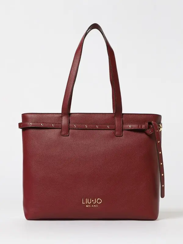 Liu Jo Tote Bag With Stud Embellishments - Burgundy