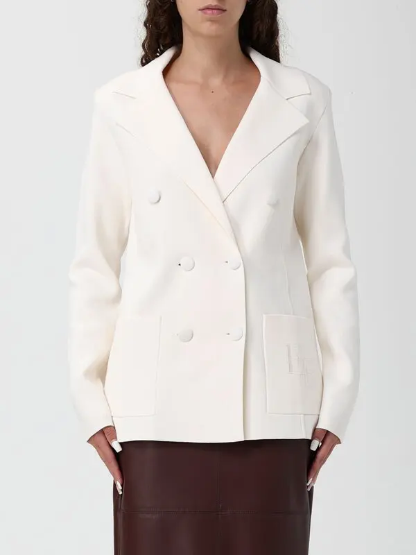 Elisabetta Franchi Double-breasted Jacket - Milk