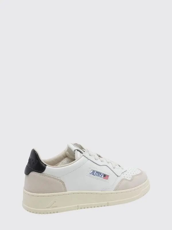 AUTRY Medalist Low Sneakers In Leather, Suede, And Nylon With Bi-design - White 2