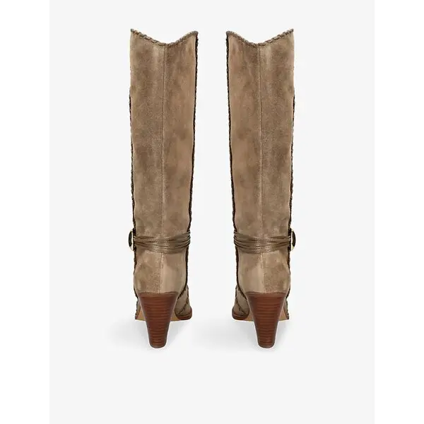 Dolce Vita Jody Suede Heeled Boots - Khaki