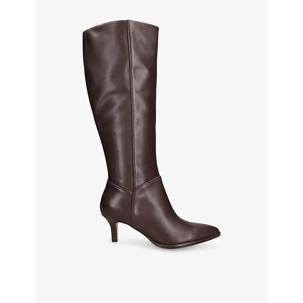 Dolce Vita Aldy Leather Heeled Boots - Wine
