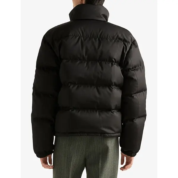 Prada Medium-weight Re-nylon Down Jacket - Black