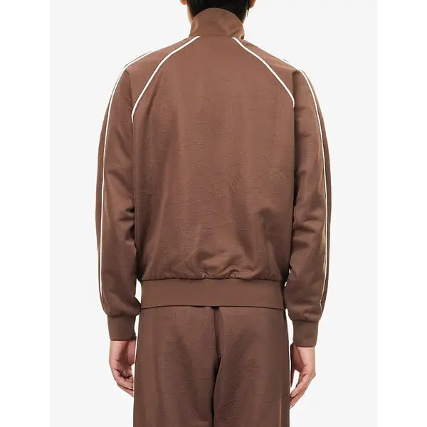 A BATHING APE Line Camo Logo-plaque Woven Track Jacket