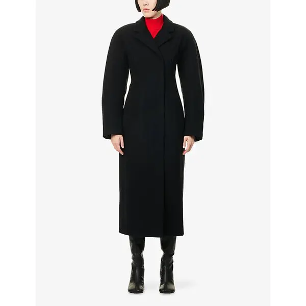 Jacquemus Notched Lapel Wool Coat