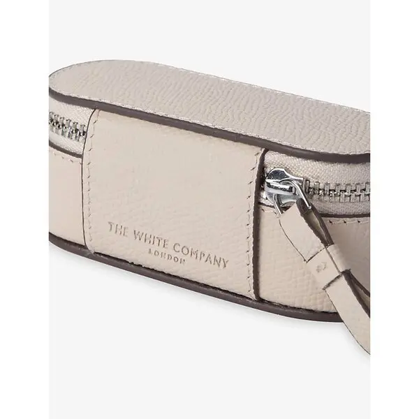 THE WHITE COMPANY Branded Leather Travel Jewellery Case
