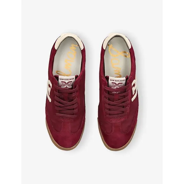 Sam Edelman Ivey Suede Trainers - Red