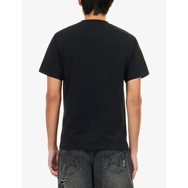 A BATHING APE 1st Camo Brand-print Cotton-jersey T-shirt - Black