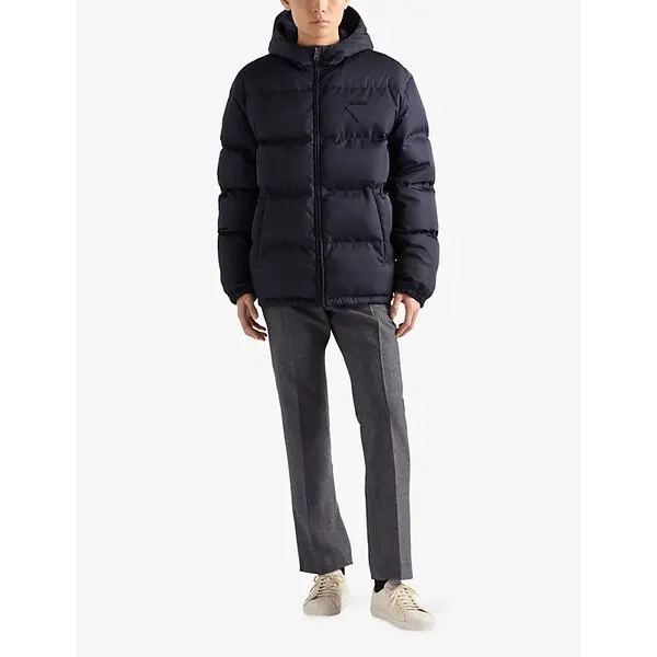 Prada Medium-weight Hooded Re-nylon Down Jacket