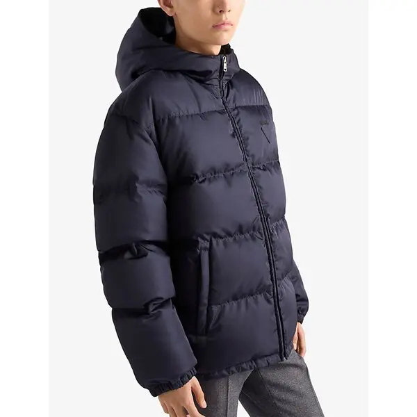 Prada Medium-weight Hooded Re-nylon Down Jacket