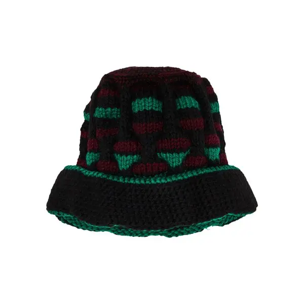 NICHOLAS DALEY Hand-knitted Roots Hat - Black