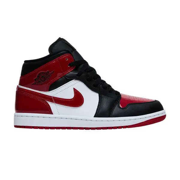 JORDAN 1 Mid 'patent B Toe - Red