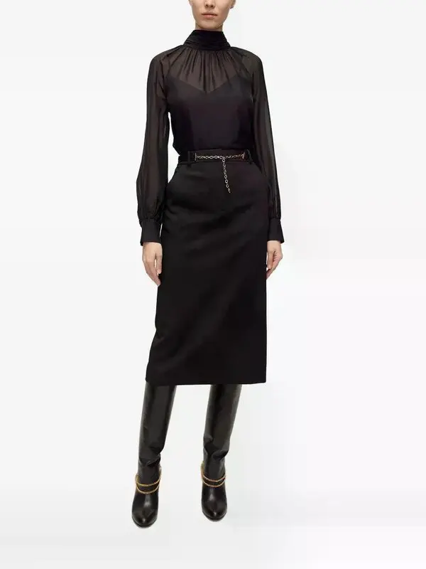 Veronica Beard Alyssa High Neck Blouse