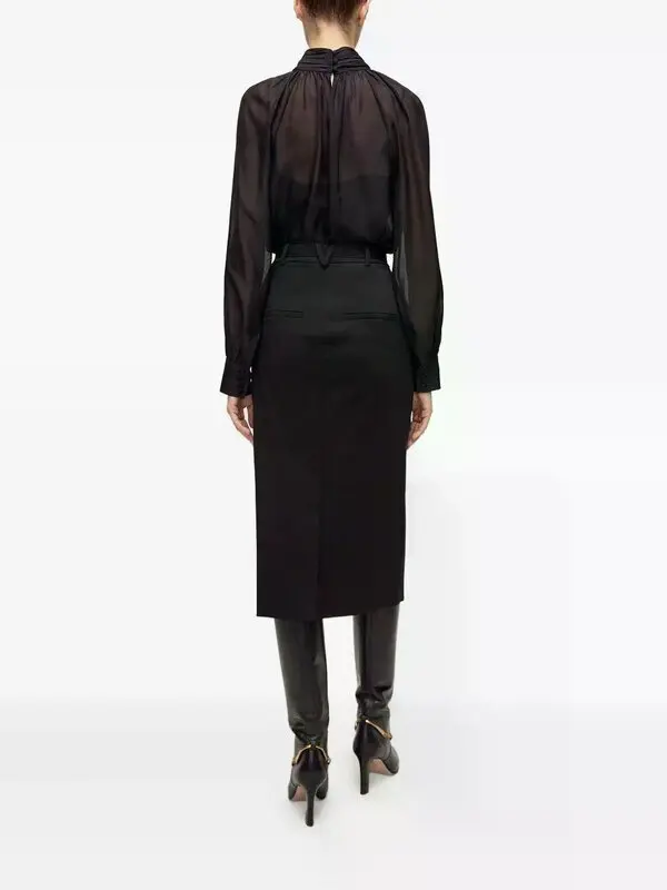Veronica Beard Alyssa High Neck Blouse