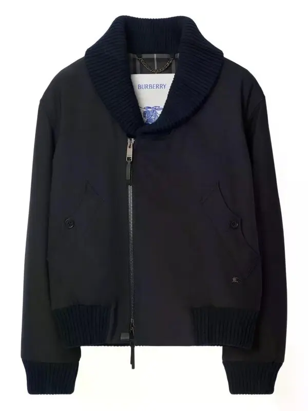 Burberry Ribbed-trim Bomber Jacket