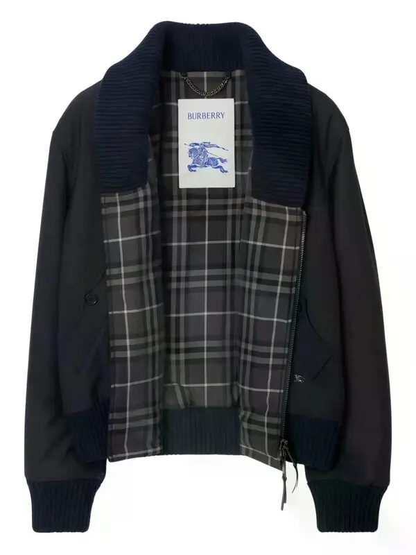 Burberry Ribbed-trim Bomber Jacket