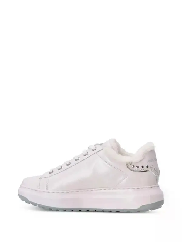 Karl Lagerfeld Studded Leather Platform Sneakers